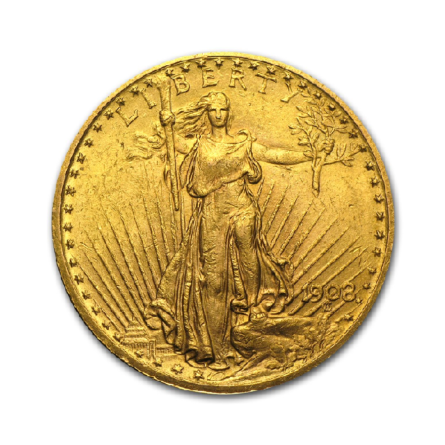 Stile Oro 20 Dollari Usa St Gaudens Monete